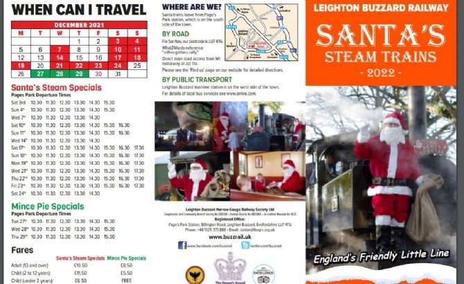 Santa Train - Leighton Buzzard Railway - Bradwell Village School
